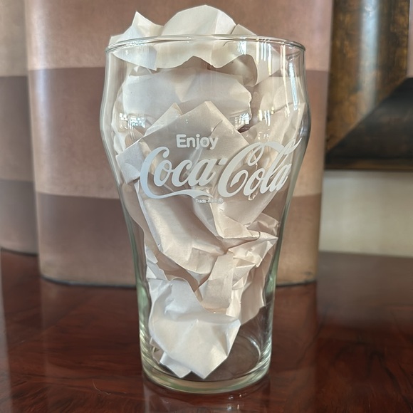 Coca Cola | Dining | Coca Cola Vintage 7 Oversized Large Drinking Glass ...